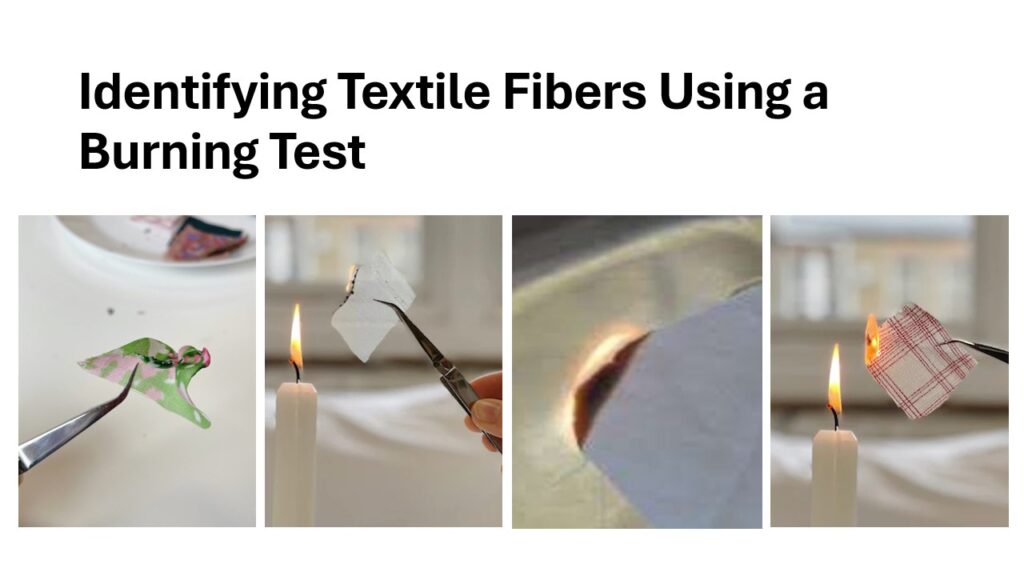 Identifying Textile Fibers Using a Burning Test